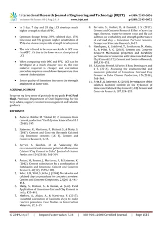 IRJET- Partial Replacement of Cement Clinker with Limestone and Low ...