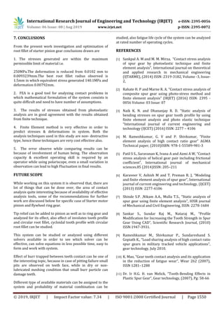 IRJET- Modification of Root Fillet Profile for Optimum Gear Life | PDF