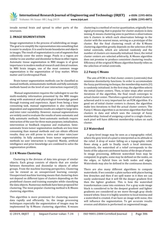 IRJET- MRI Brain Image Segmentation using Machine Learning Techniques | PDF | Brain and Nervous ...