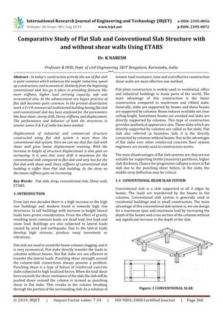 IRJET- Comparative Study of Flat Slab and Conventional Slab Structure ...