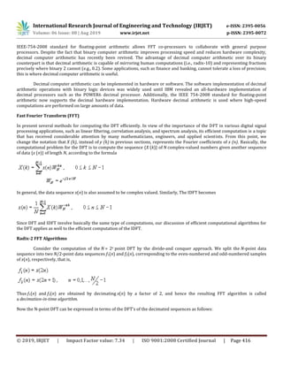 IRJET- Low Complexity Pipelined FFT Design for High Throughput and Low Density Applications | PDF