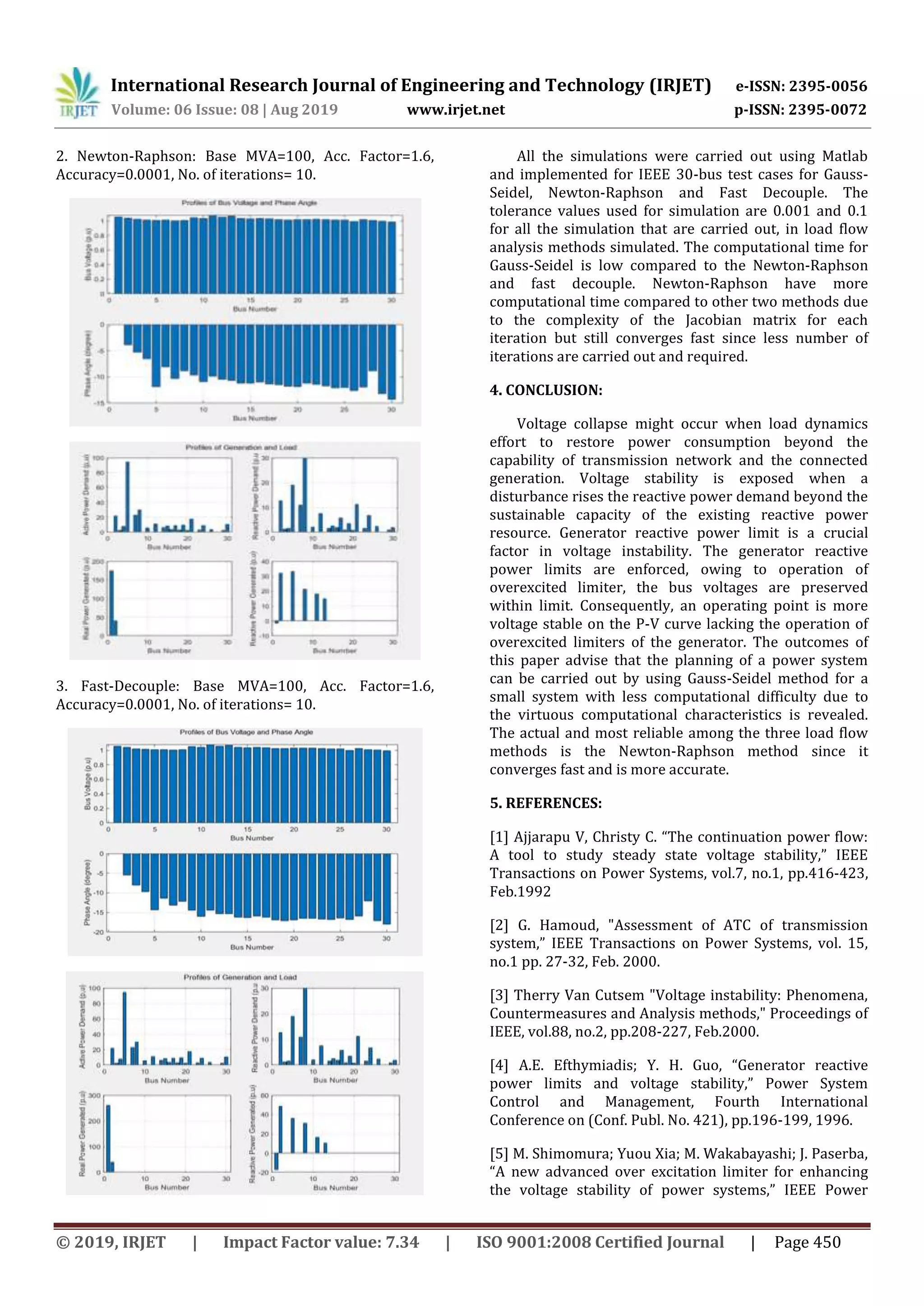 IRJET- Power Flow Analysis of 30 Bus System using Different Methods | PDF