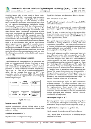 IRJET- A Hybrid Image and Video Compression of DCT and DWT Techniques for H.265/HEVC | PDF