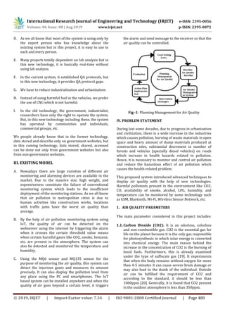 IRJET- Air Pollution Monitoring System using the Internet of Things | PDF