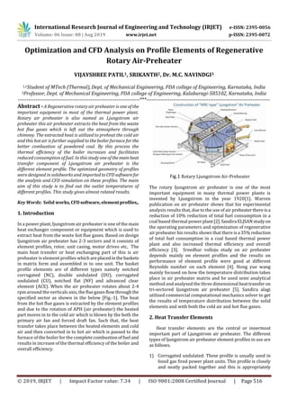IRJET- Optimization and CFD Analysis on Profile Elements of ...