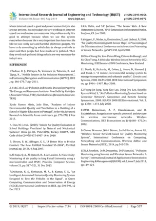 IRJET- IoT based Air Pollution Monitoring System using Arduino | PDF ...