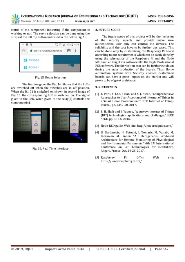 IRJET- Raspberry Pi and NodeMCU based Home Automation System | PDF