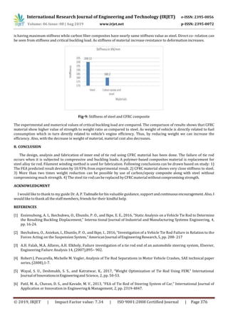 IRJET- Design, Development and Testing of CFRC Tie Rod | PDF