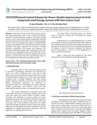 IRJET- STATCOM based Control Scheme for Power Quality Improvement in Grid-Connected Wind Energy ...
