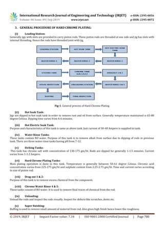 IRJET- Analysis of Hard Chrome Plating Process to Reduce Rejections using PDCA Cycle | PDF