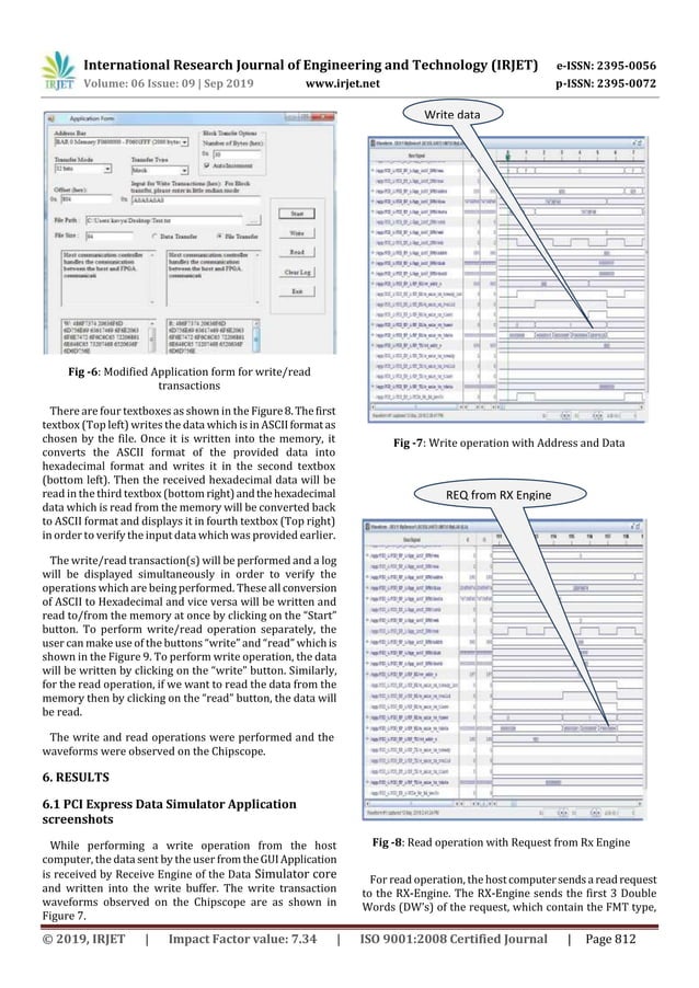 IRJET- Development and Integration of GUI Application with the PCI Express IP-Core VHDL ...