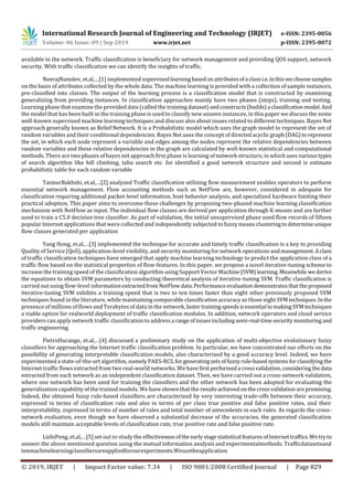 IRJET- Comparative Study on Embedded Feature Selection Techniques for Internet Traffic ...