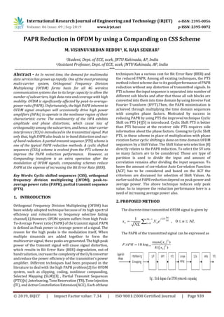 IRJET- PAPR Reduction in OFDM by using a Companding on CSS Scheme | PDF | Digital Audio ...