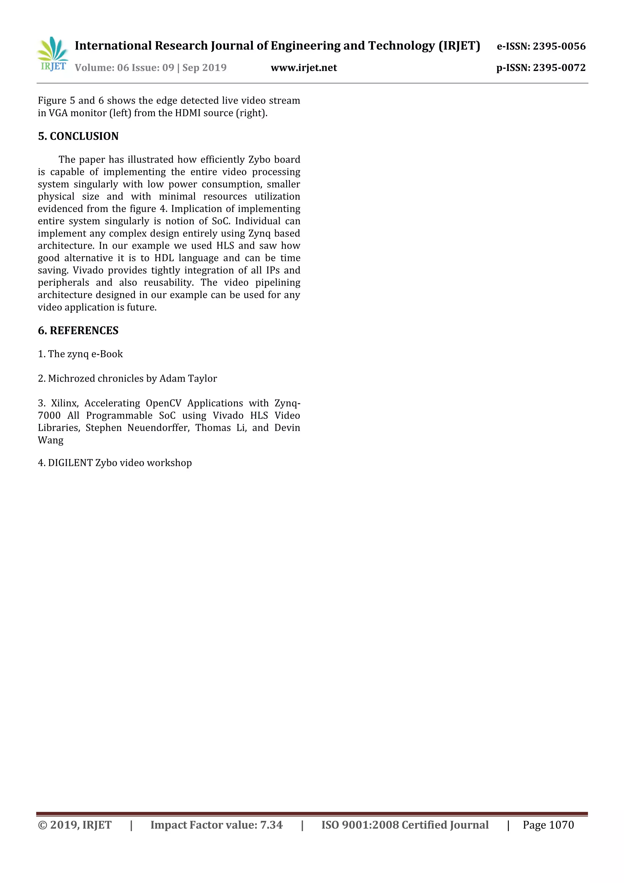 Irjet Sobel Edge Detection On Zynq Based Architecture With Vivado Pdf Computing