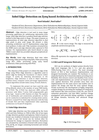 IRJET- Sobel Edge Detection on ZYNQ based Architecture with Vivado | PDF | Computing ...