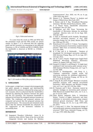 IRJET- Design and Analysis of Microstrip Patch Antenna with Enhanced ...