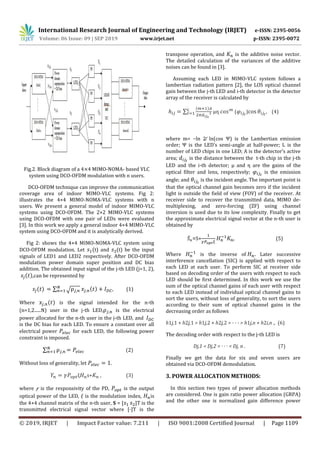 IRJET- Power Allocation Methods for NOMA based Visible Light Communication | PDF