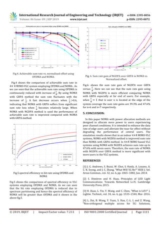 IRJET- Power Allocation Methods for NOMA based Visible Light Communication | PDF