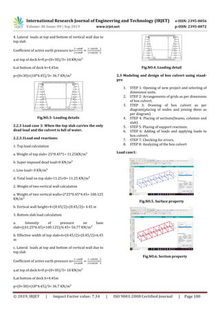 IRJET- Parametric Study on Behaviour of RCC Box Culvert for Dynamic Loading | PDF