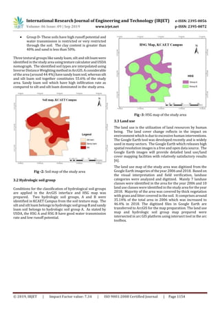 IRJET- Estimation of Surface Runoff using Curve Number Method- A Geospatial Approach | PDF