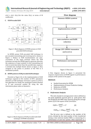IRJET- Peak to Average Power Ratio Reduction Technique using LPC Coding in OFDM System | PDF