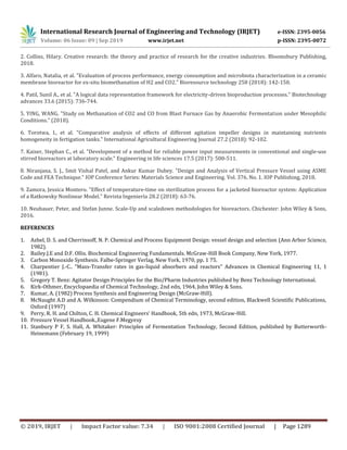 IRJET- Design of Bioreactor for Production of Methane by Rhodospirillum ...