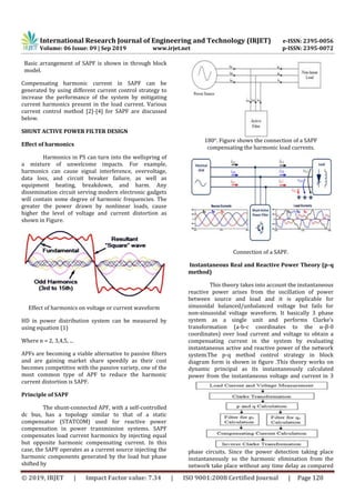 IRJET- Harmonic Mitigation for Power Quality Improvement using Active Power Filter with Current ...