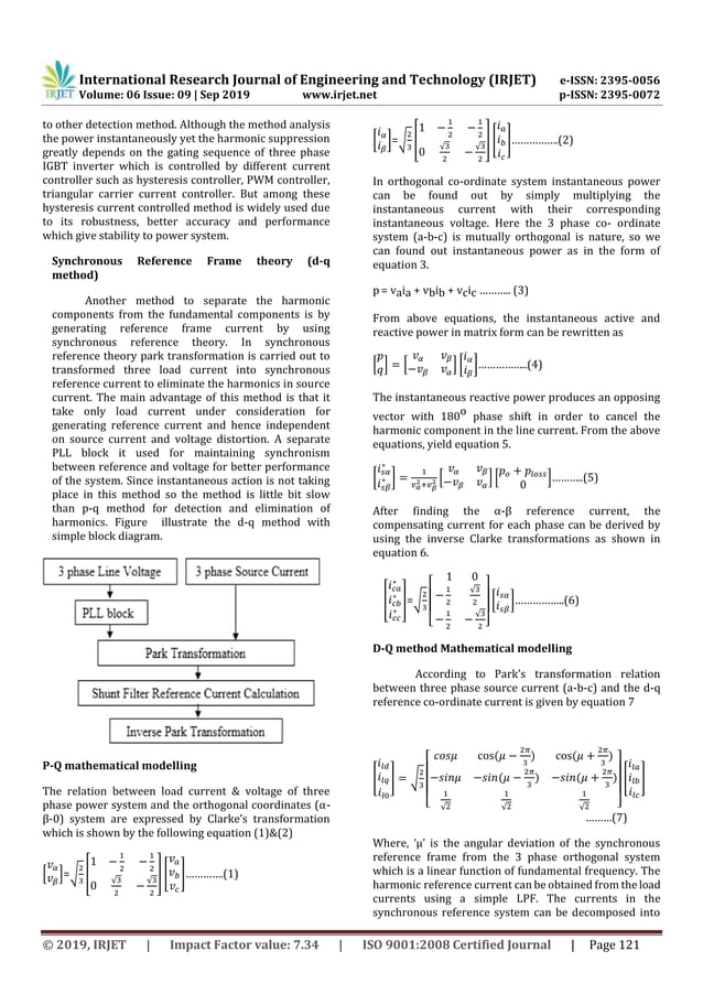 IRJET- Harmonic Mitigation for Power Quality Improvement using Active Power Filter with Current ...