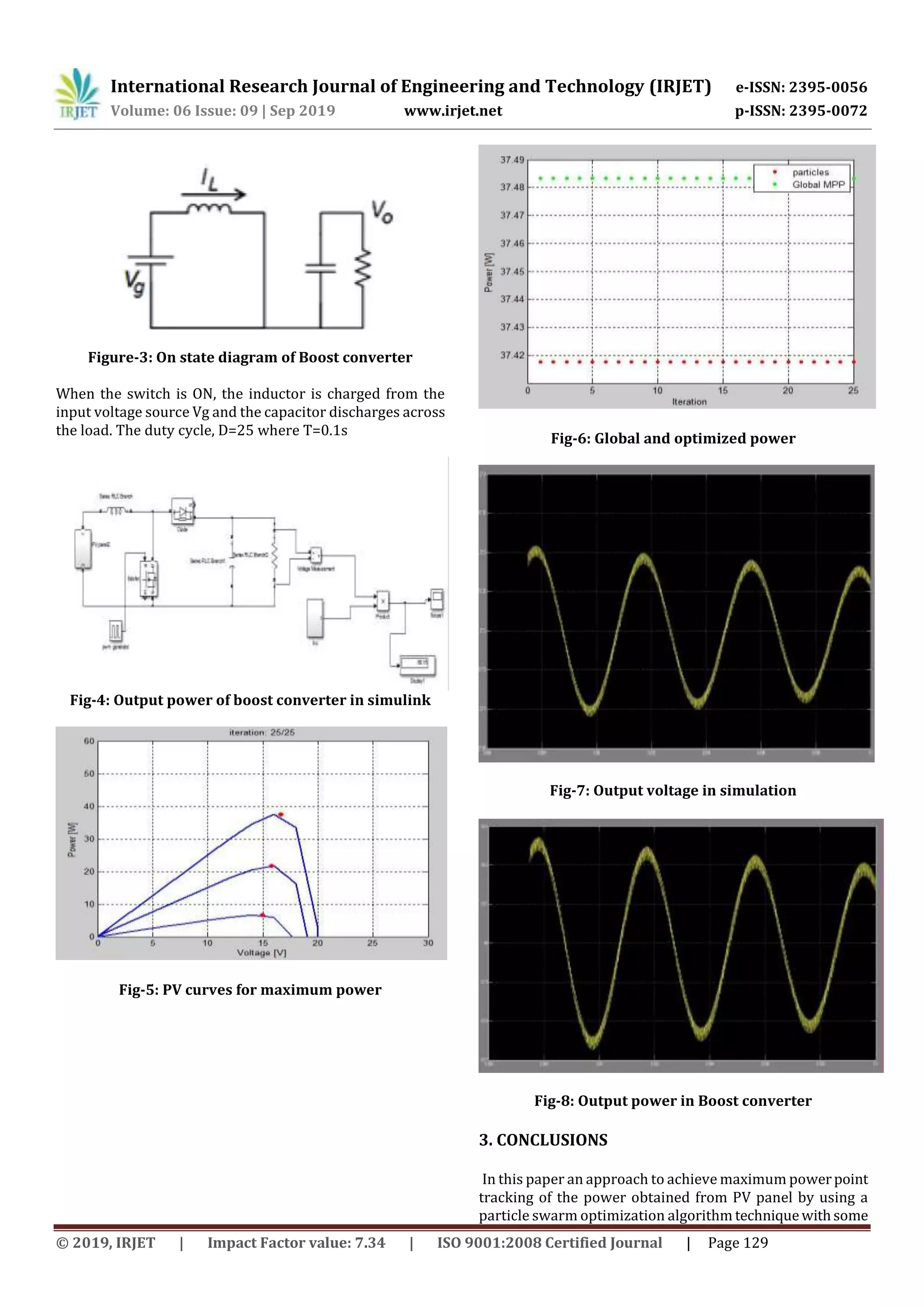 Irjet Maximum Power Point Tracking Of Pv System By Particle Swarm Optimization Algorithm Pdf