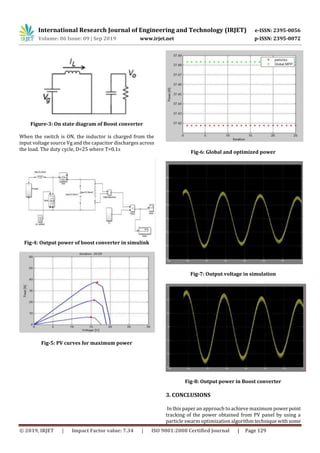 IRJET- Maximum Power Point Tracking of PV System by Particle Swarm Optimization Algorithm | PDF