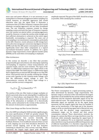 IRJET- A Fully Digital Front-End Architecture for ECG Acquisition ...