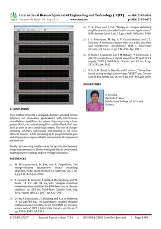IRJET- A Fully Digital Front-End Architecture for ECG Acquisition ...