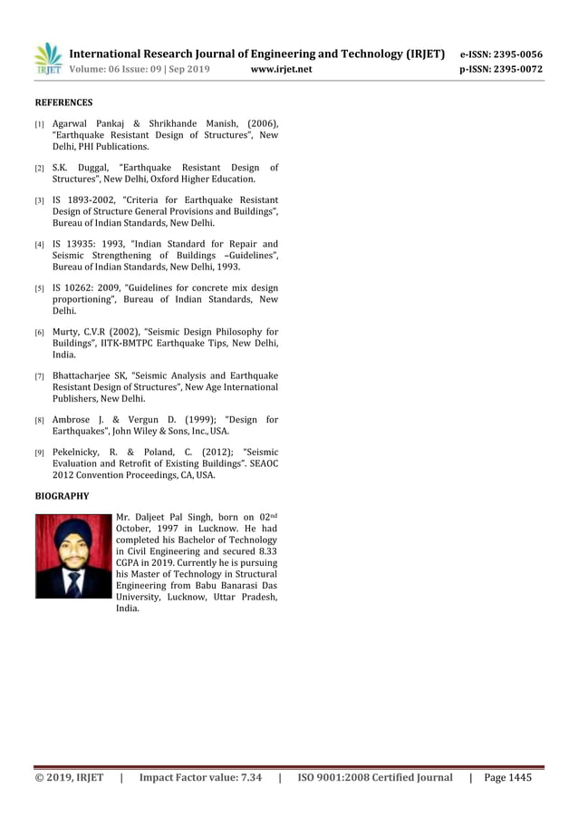 IRJET- Seismic Analysis of G+12 Residential Building in Lucknow (Zone 3 ...