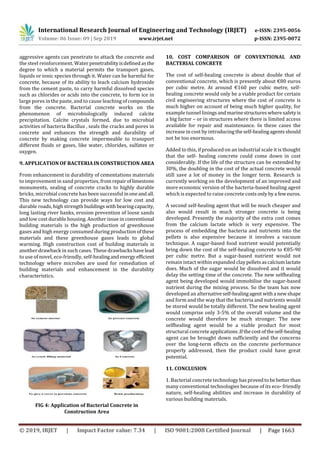 IRJET- Performance and Characteristics of Bacterial Concrete | PDF | Civil Engineering Industry ...