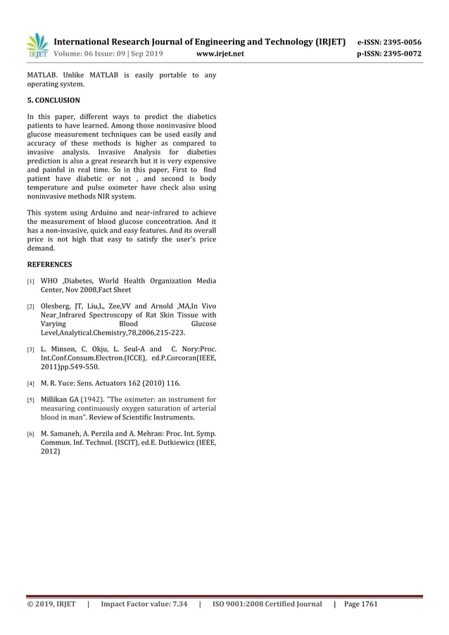 IRJET- Development of Portable Device for Measurement of Blood Glucose ...