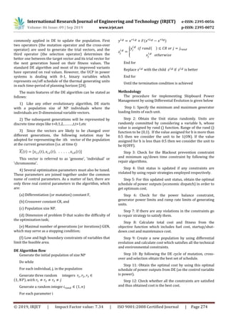 IRJET- Optimal Shipboard Power Management by Classical and Differential Evolution Methods | PDF