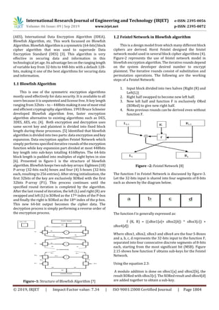 IRJET- Enhanced Image Encryption System using Blowfish and Randomization Methods | PDF