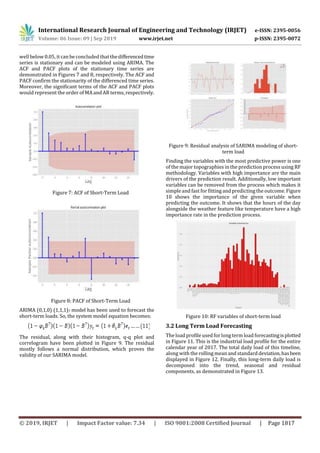 IRJET- A Comparative Forecasting Analysis of ARIMA Model Vs Random Forest Algorithm for a Case ...