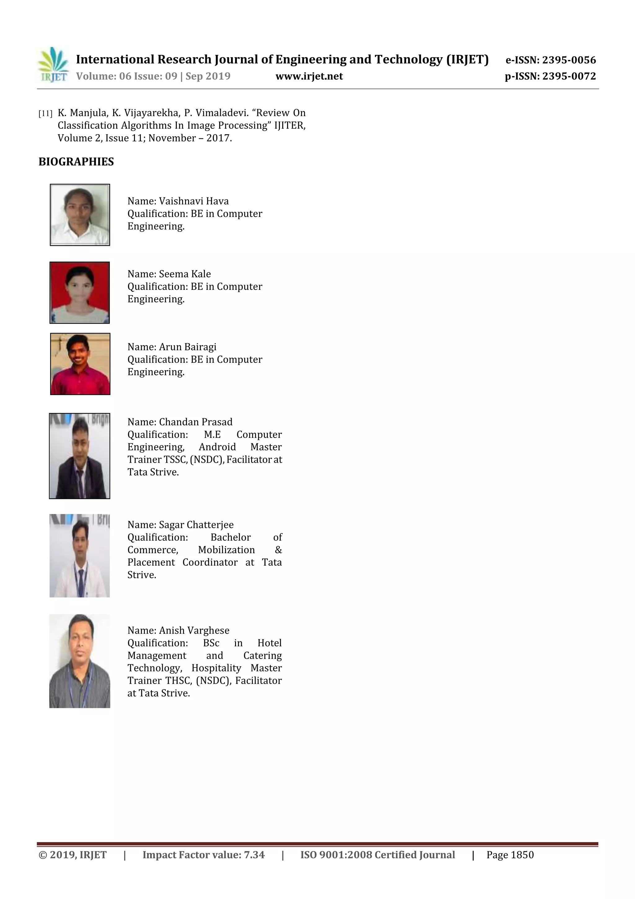 IRJET- Free & Generic Facial Attendance System using Android | PDF