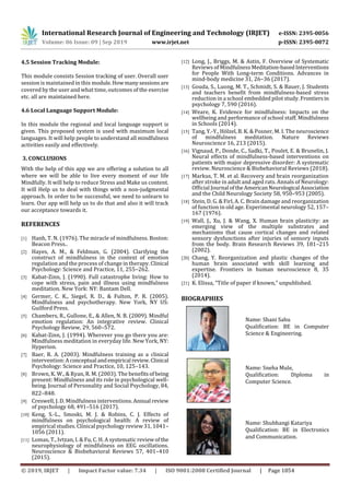 IRJET- Mindfulness in Smart Way with SMRTI an Android Application | PDF