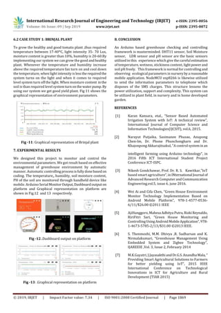 IRJET- Design and Implementation of IoT based Greenhouse Environment ...