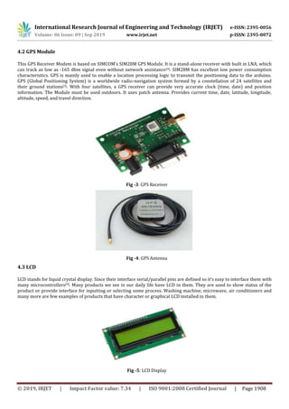 IRJET- Design of Border Alert System for Fishermen using GPS | PDF