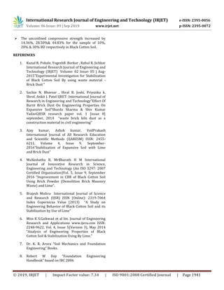 IRJET- Soil Stabilization by using Waste Material - Brick Dust | PDF