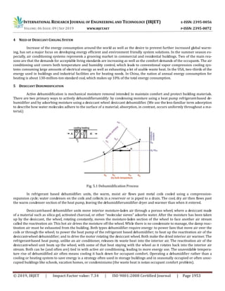 IRJET- Thermal Investigation of Solid Desiccant Wheel based Dehumidification used in Air ...