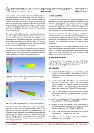 IRJET- Experimental Investigation of Flow through Perforated Plate in Conical Diffuser and ...