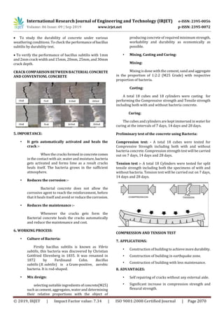 IRJET- A Review Paper on Application of Bacillus Subtilis Bacteria for ...