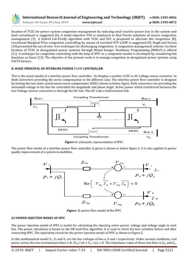 IRJET- Transmission Line Congestion Management using Hybrid Fish-Bee ...