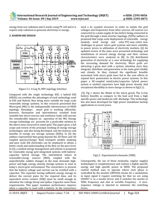 IRJET- Review Paper Hybrid Energy Storage System Micro Grid Integration with Four Leg Three ...