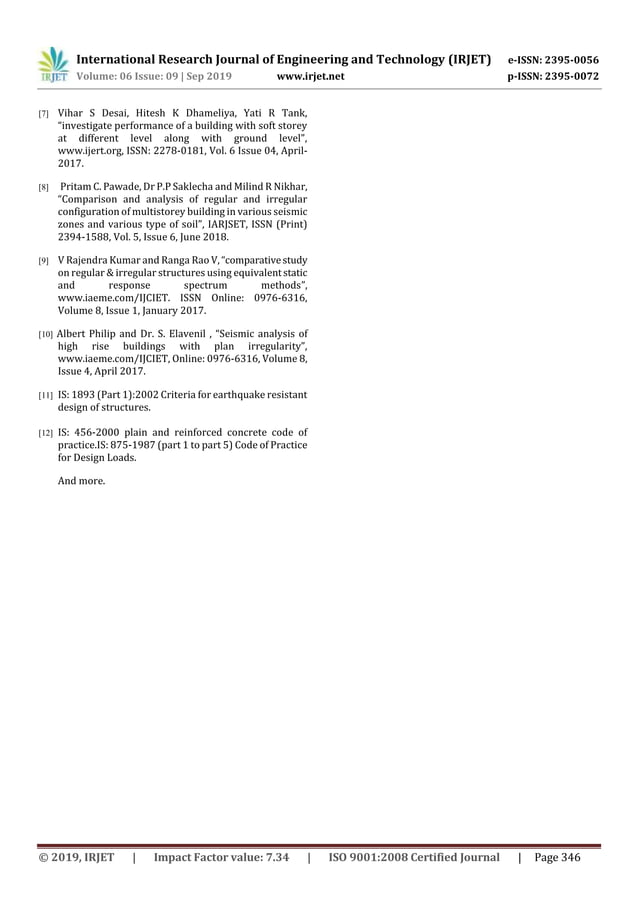 IRJET- Study on Soft Storey Effect of Plan Regular and Irregular RC ...