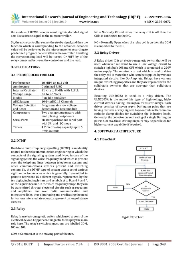 IRJET- Password based Circuit Breaker using DTMF | PDF | Technology & Computing